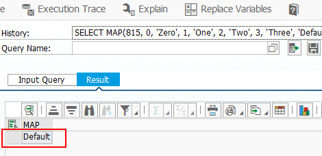 How to use MAP function in SQL script